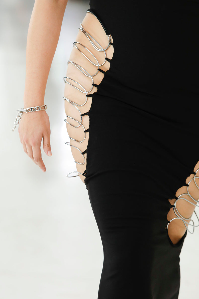 Midi Metal Ladder Dress – Karoline Vitto