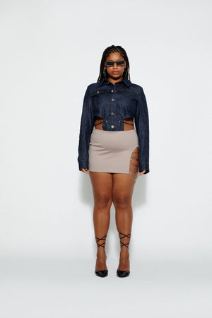 Metal Ladder Mini Skirt – Karoline Vitto
